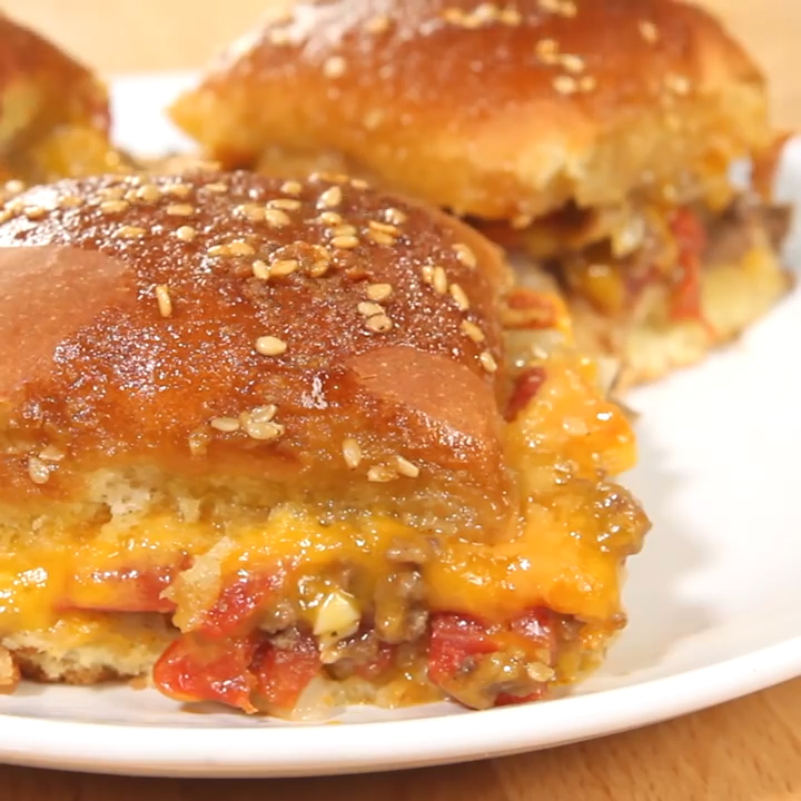 Cheesy Party Burgers
