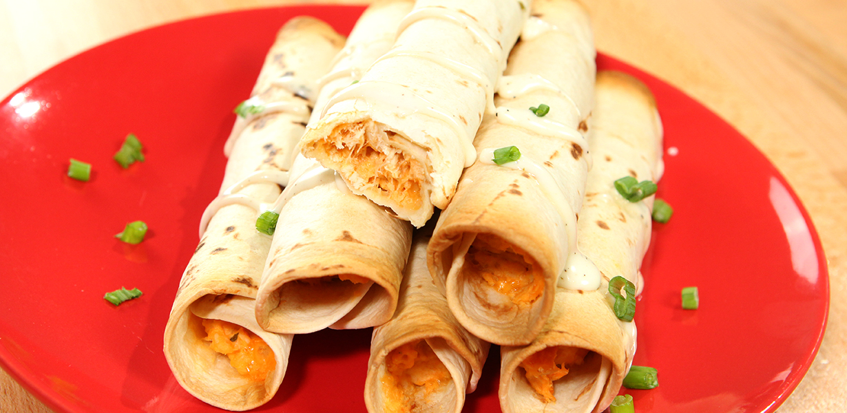 Buffalo Chicken Flautas